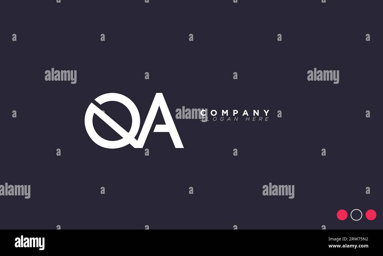 QA Alphabet letters Initials Monogram logo Stock Vector Image & Art - Alamy