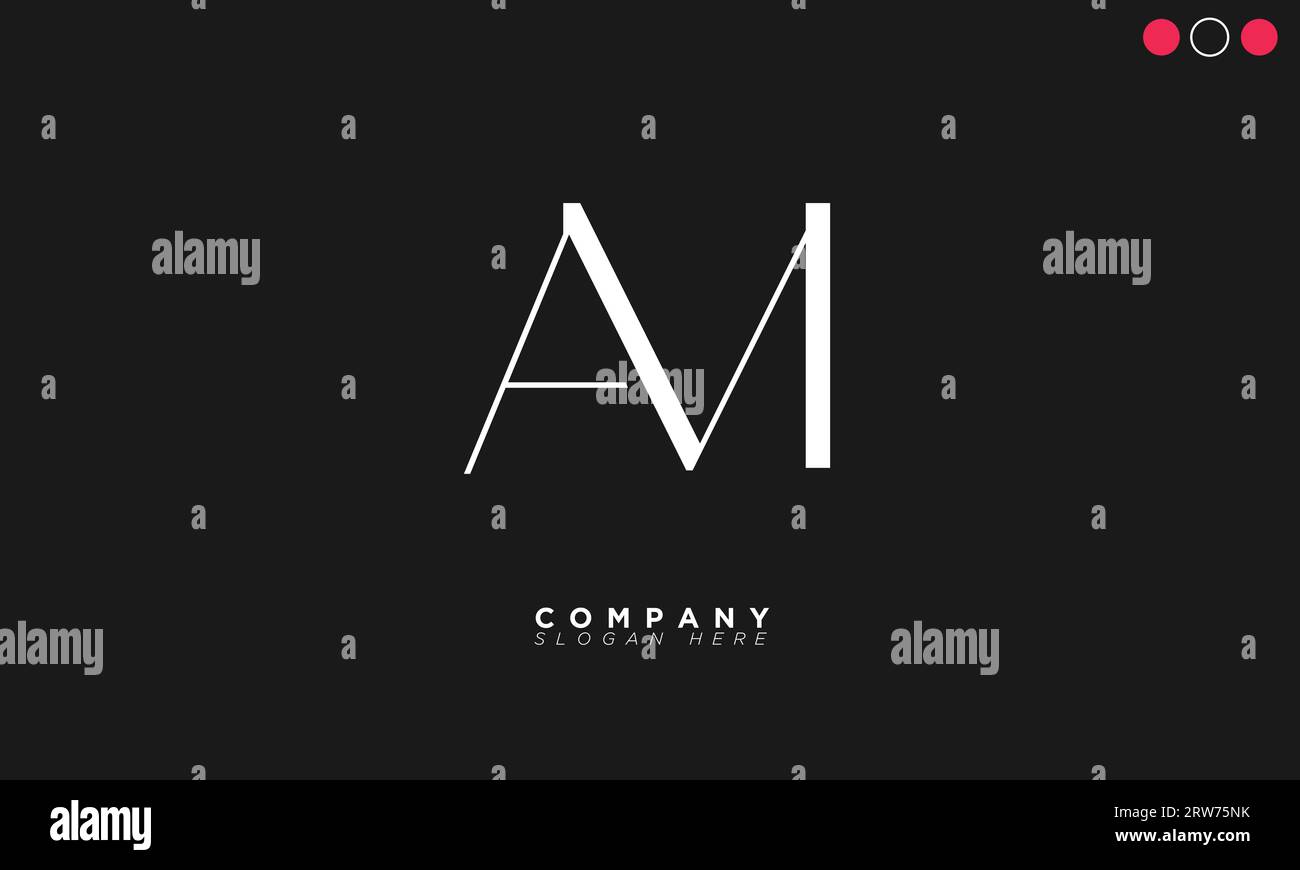 AM Alphabet letters Initials Monogram logo Stock Vector Image & Art - Alamy