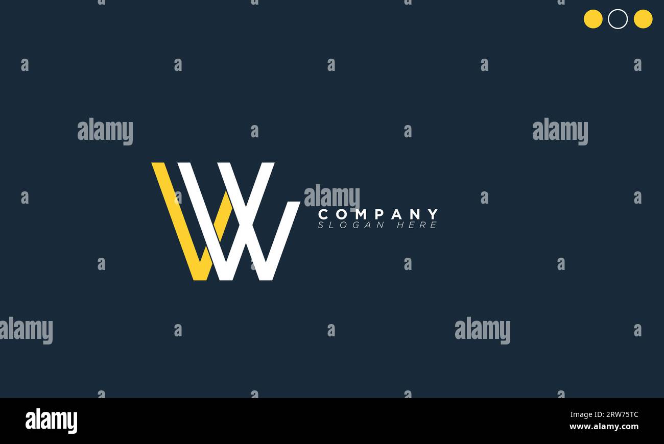 VW Alphabet letters Initials Monogram logo Stock Vector Image & Art - Alamy