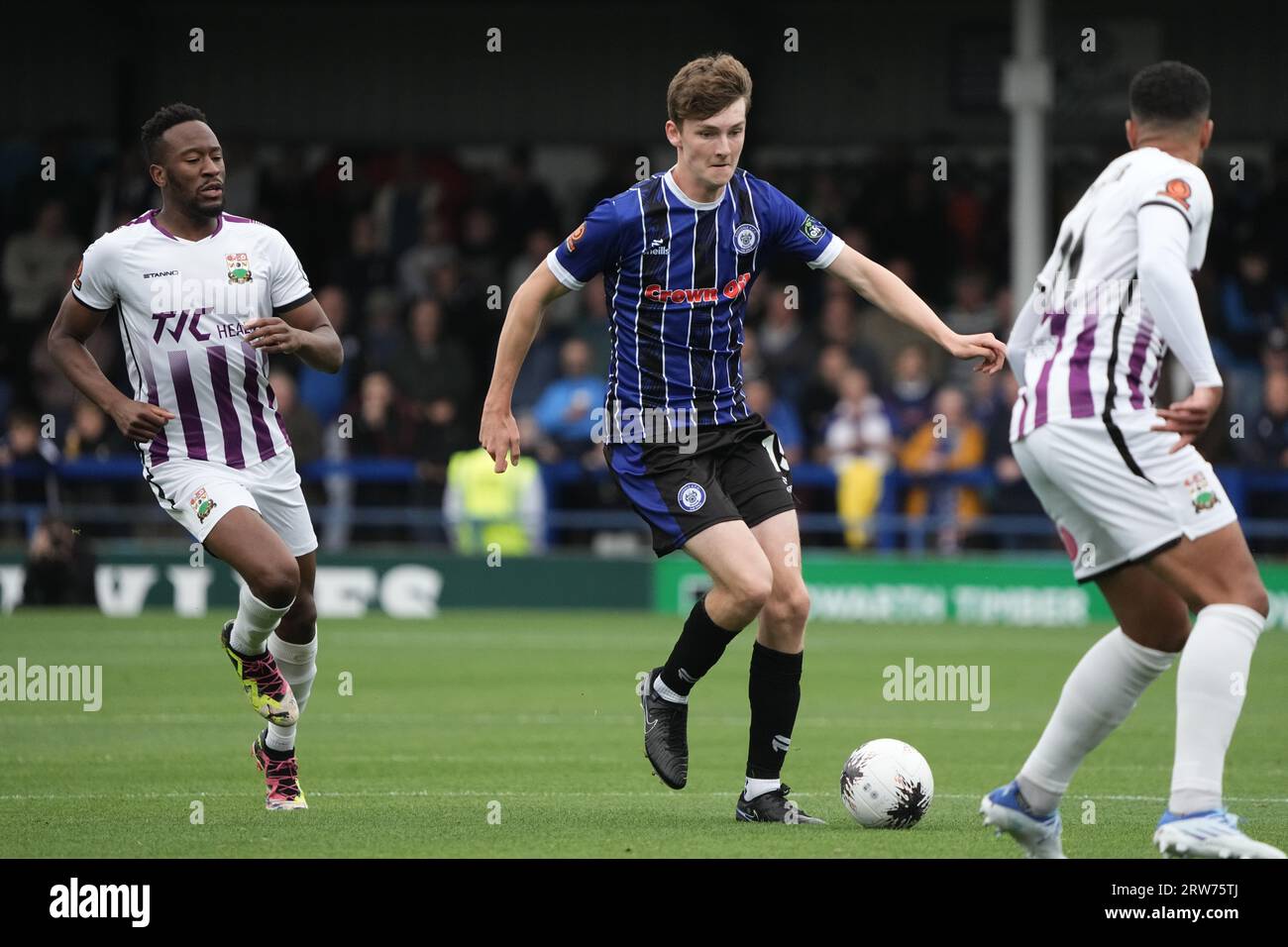 Rochdale v Barnet 16 September 2023 at the Crown Oil Arena. Vanarama ...