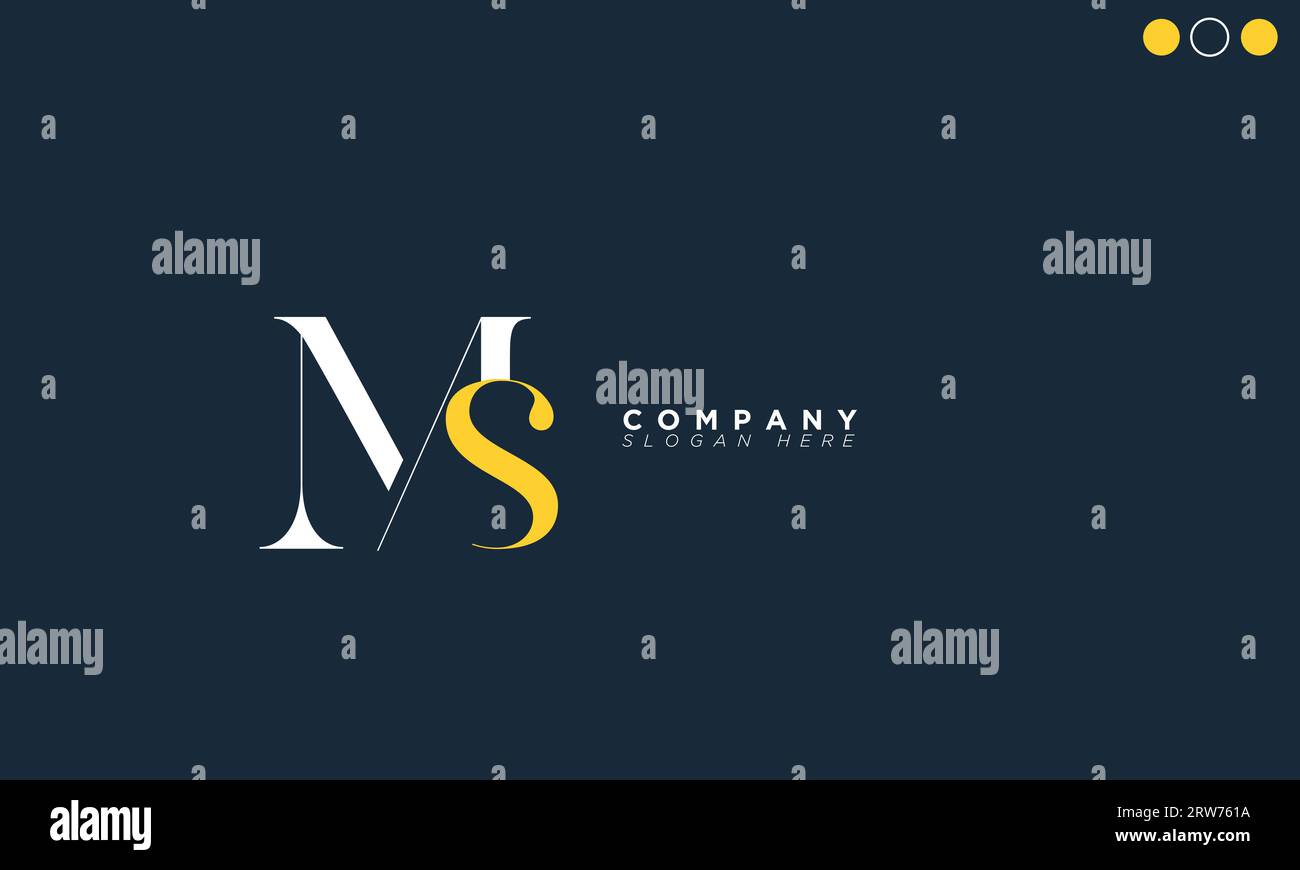 MS Alphabet letters Initials Monogram logo Stock Vector Image & Art - Alamy