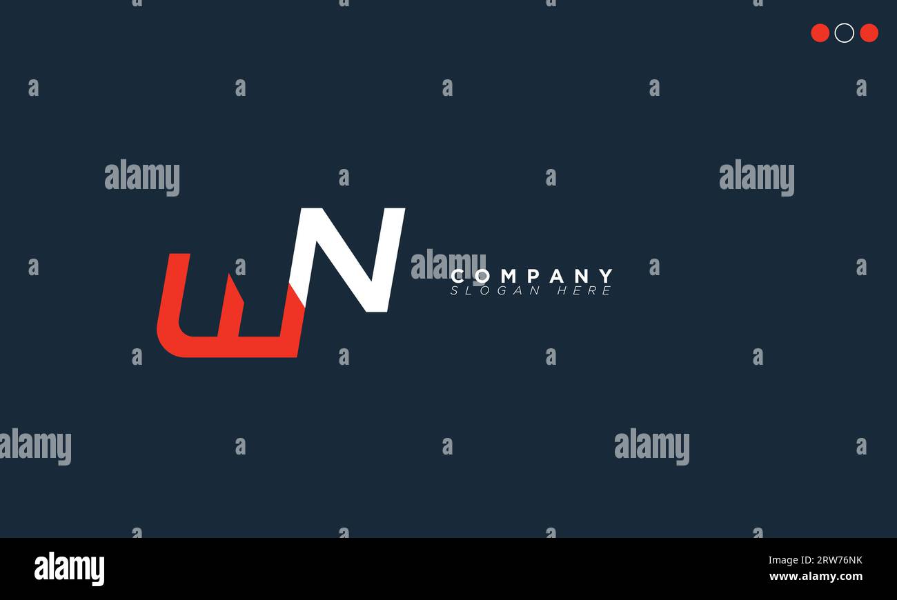 WN Alphabet letters Initials Monogram logo Stock Vector Image & Art - Alamy
