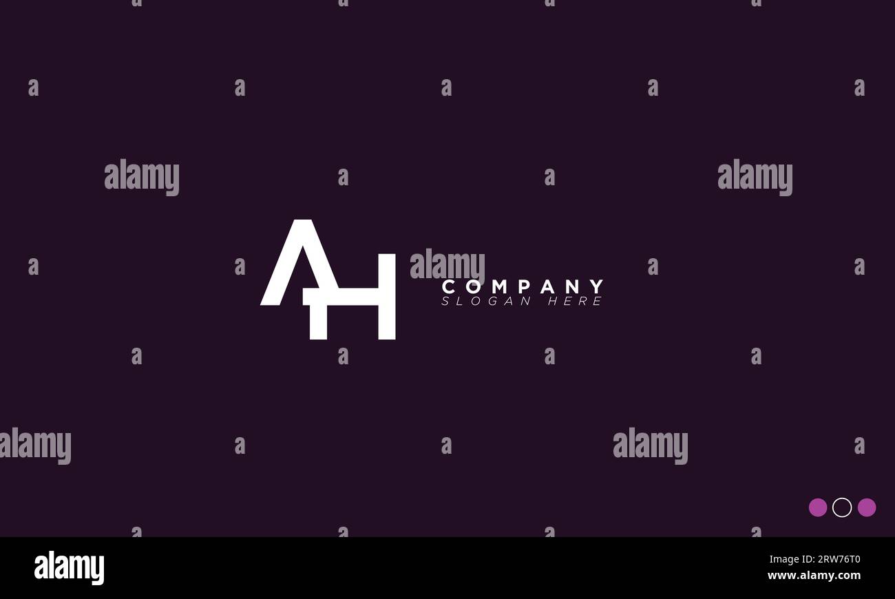 AH Alphabet letters Initials Monogram logo Stock Vector Image & Art - Alamy