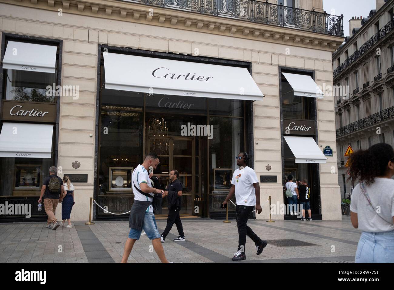 Cartier shop in the Champs Elysées avenue during the ninth edition of ...