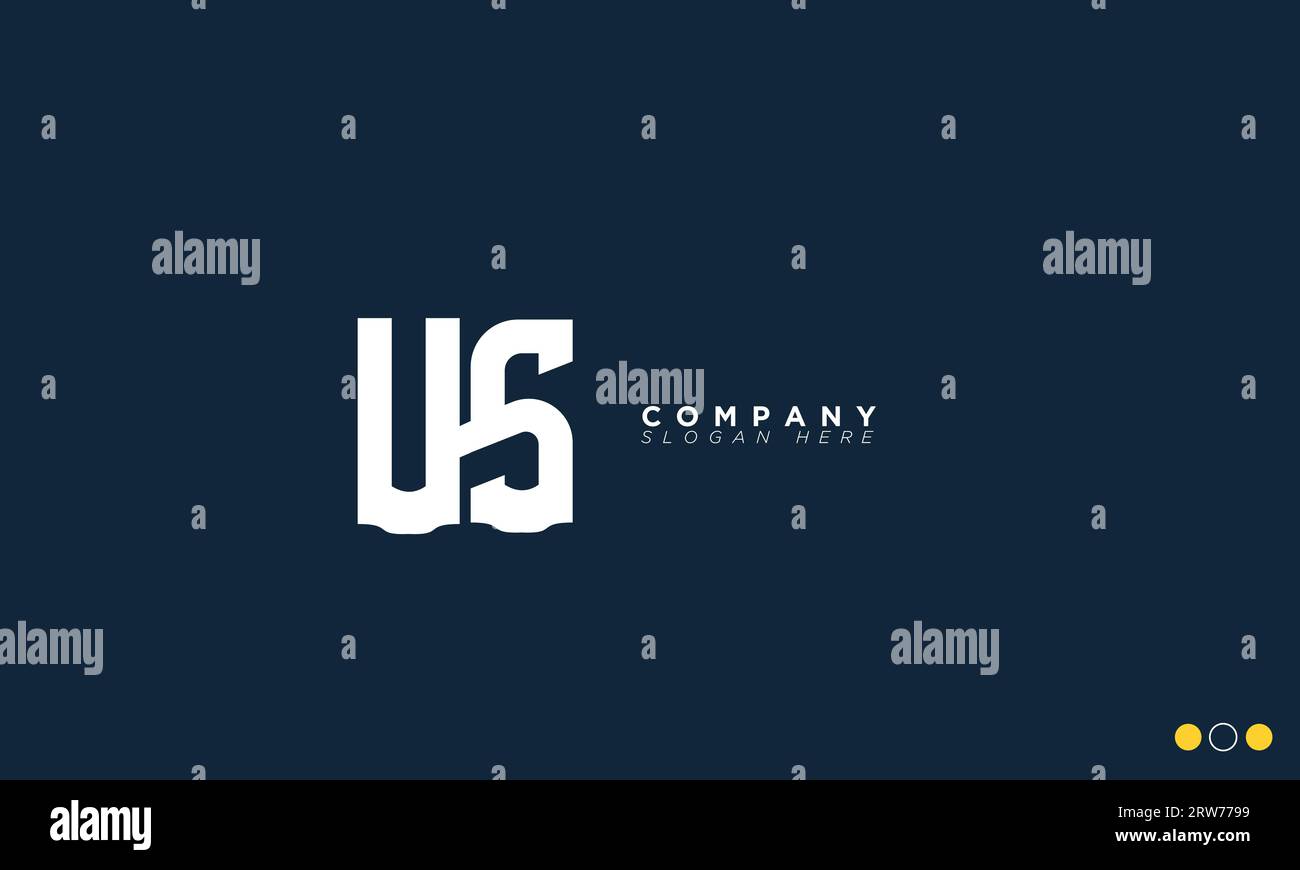 Initial us logo Stock Vector Images - Alamy
