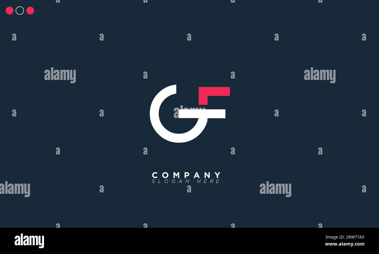 GF Alphabet letters Initials Monogram logo Stock Vector Image & Art - Alamy