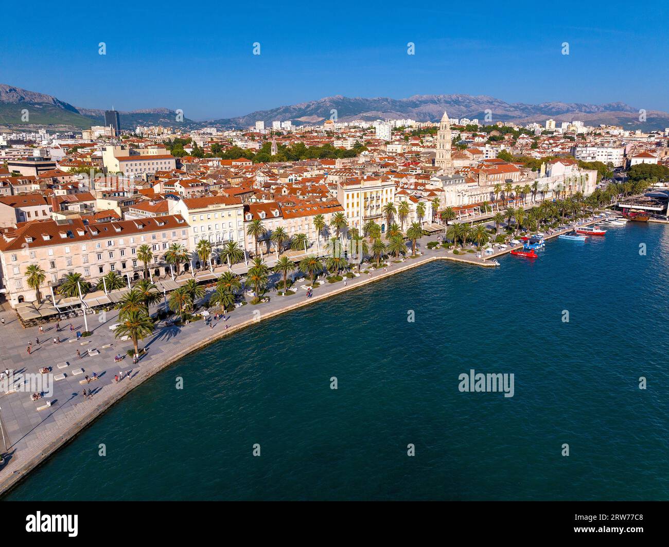 Aerial view of Split City, Croatia Stock Photo - Alamy