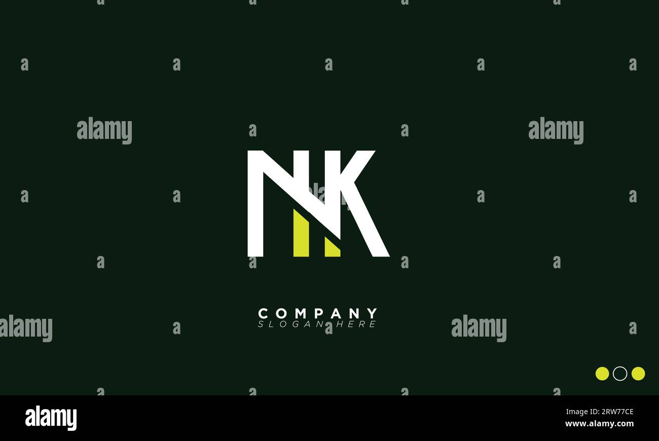 NK Alphabet letters Initials Monogram logo Stock Vector Image & Art - Alamy
