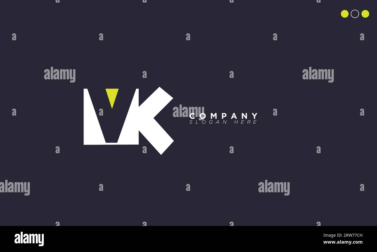 VK Alphabet letters Initials Monogram logo Stock Vector Image & Art - Alamy