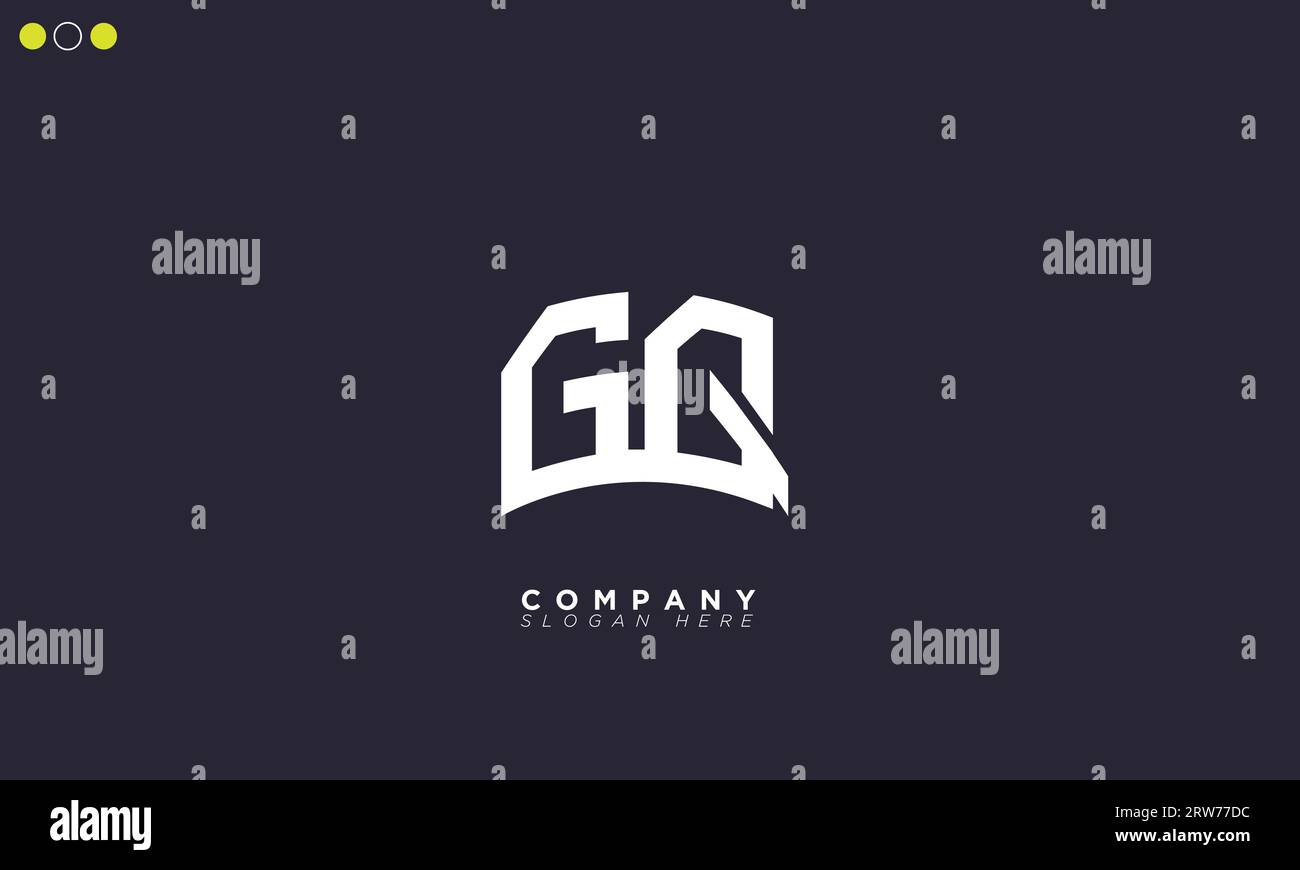 GQ Alphabet letters Initials Monogram logo Stock Vector Image & Art - Alamy