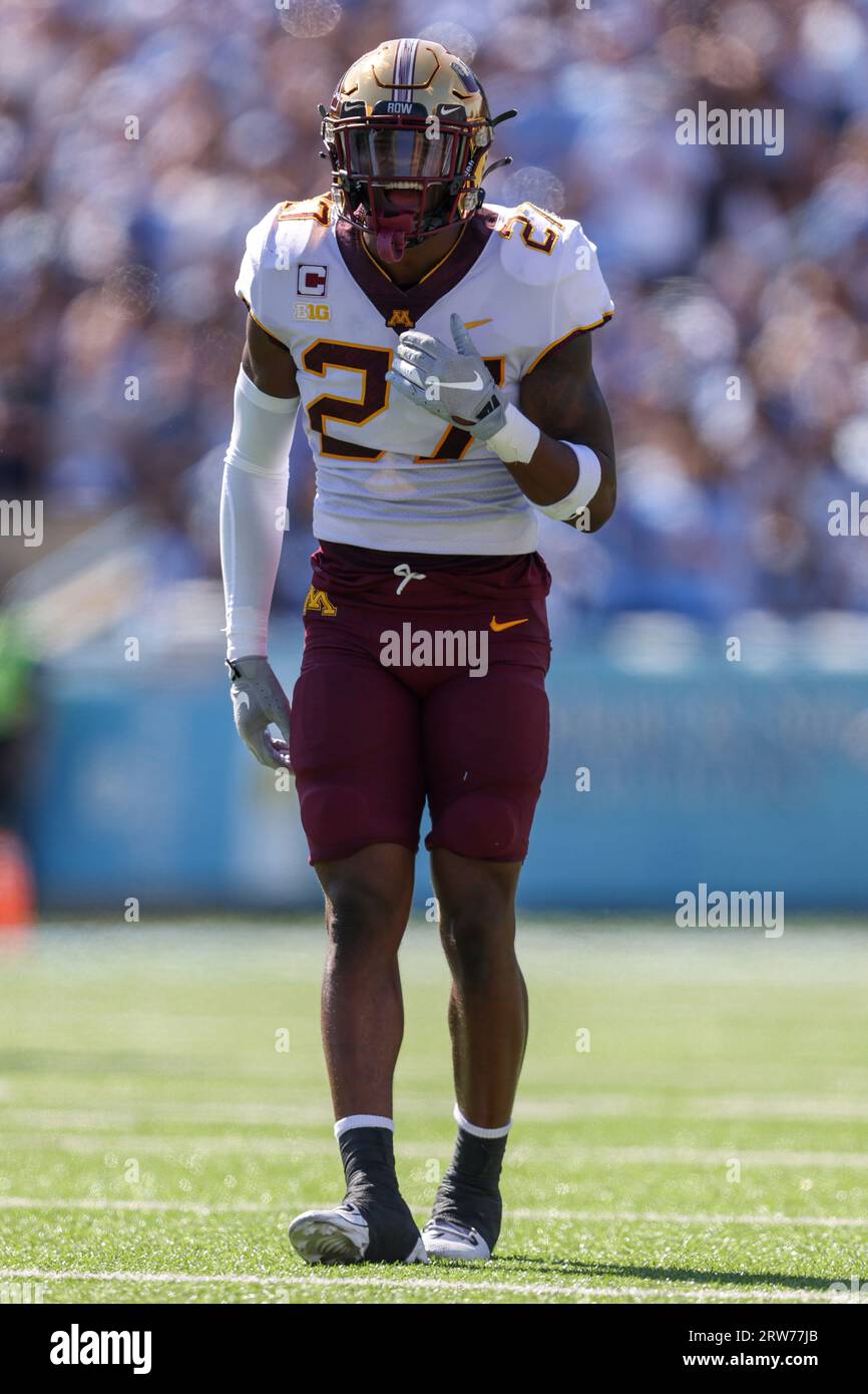 September 16, 2023: Minnesota Golden Gophers defensive back Tyler Nubin ...