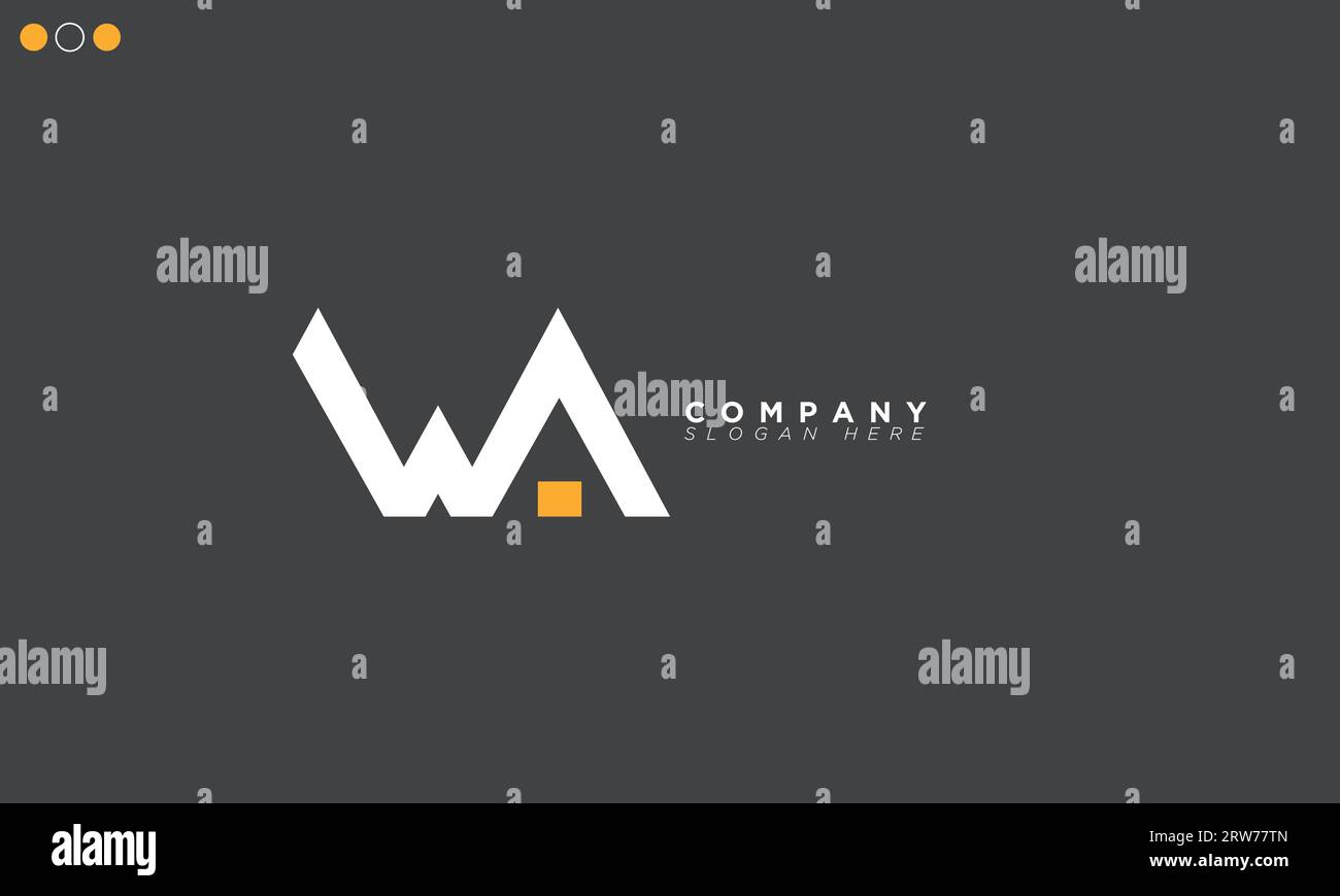 WA Alphabet letters Initials Monogram logo Stock Vector Image & Art - Alamy