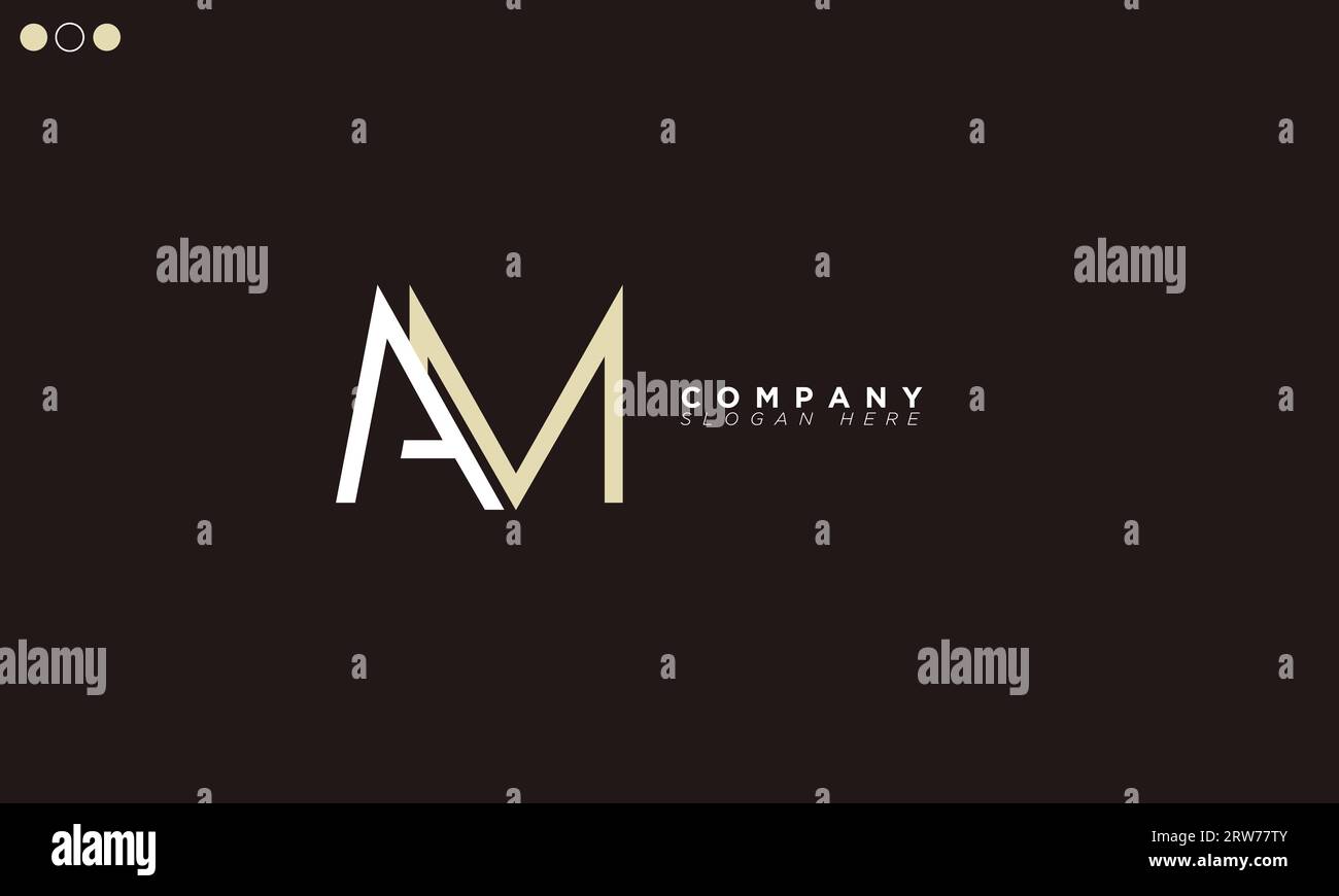 AM Alphabet letters Initials Monogram logo Stock Vector Image & Art - Alamy