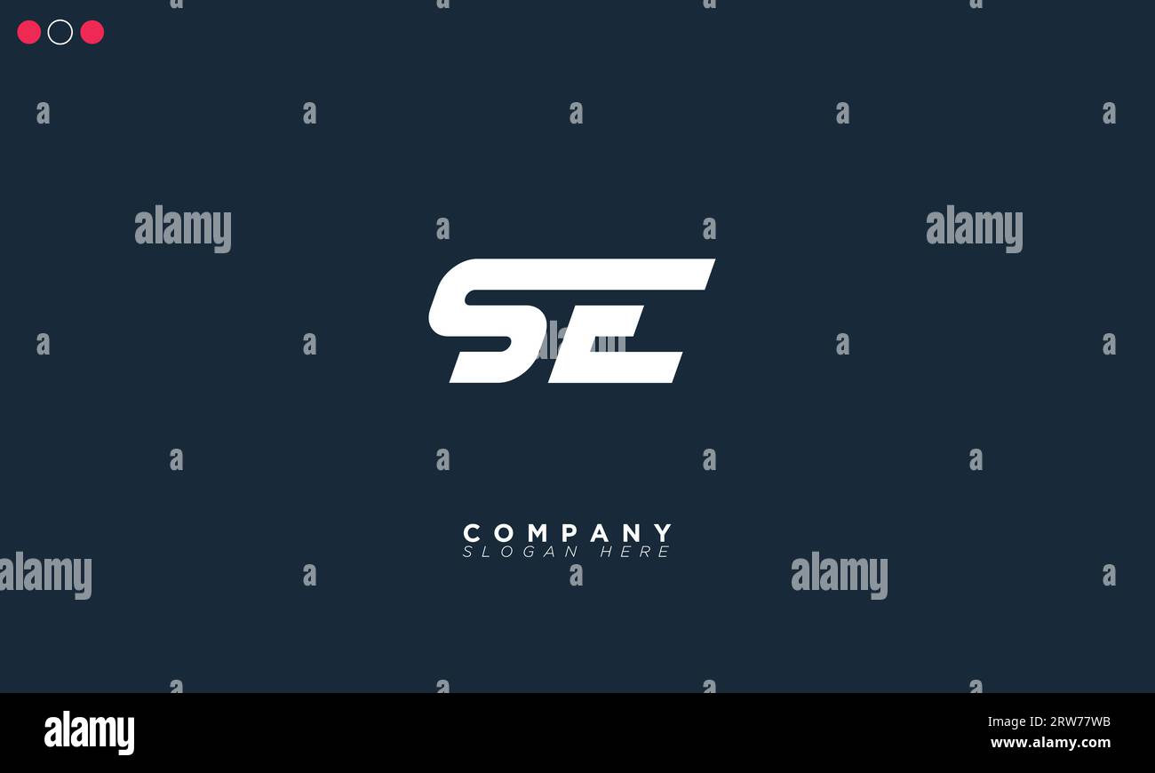 SE Alphabet letters Initials Monogram logo Stock Vector Image & Art - Alamy