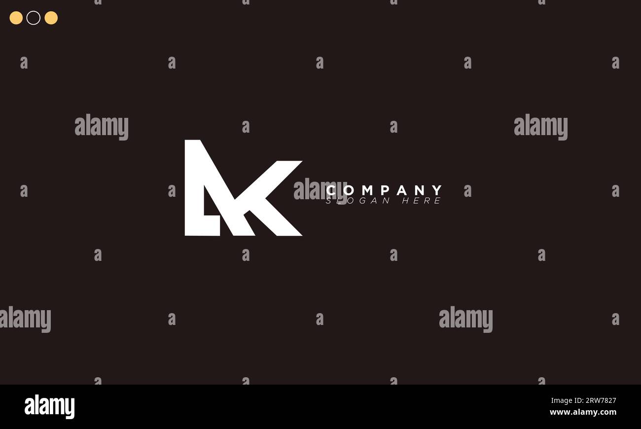 AK Alphabet letters Initials Monogram logo Stock Vector Image & Art - Alamy