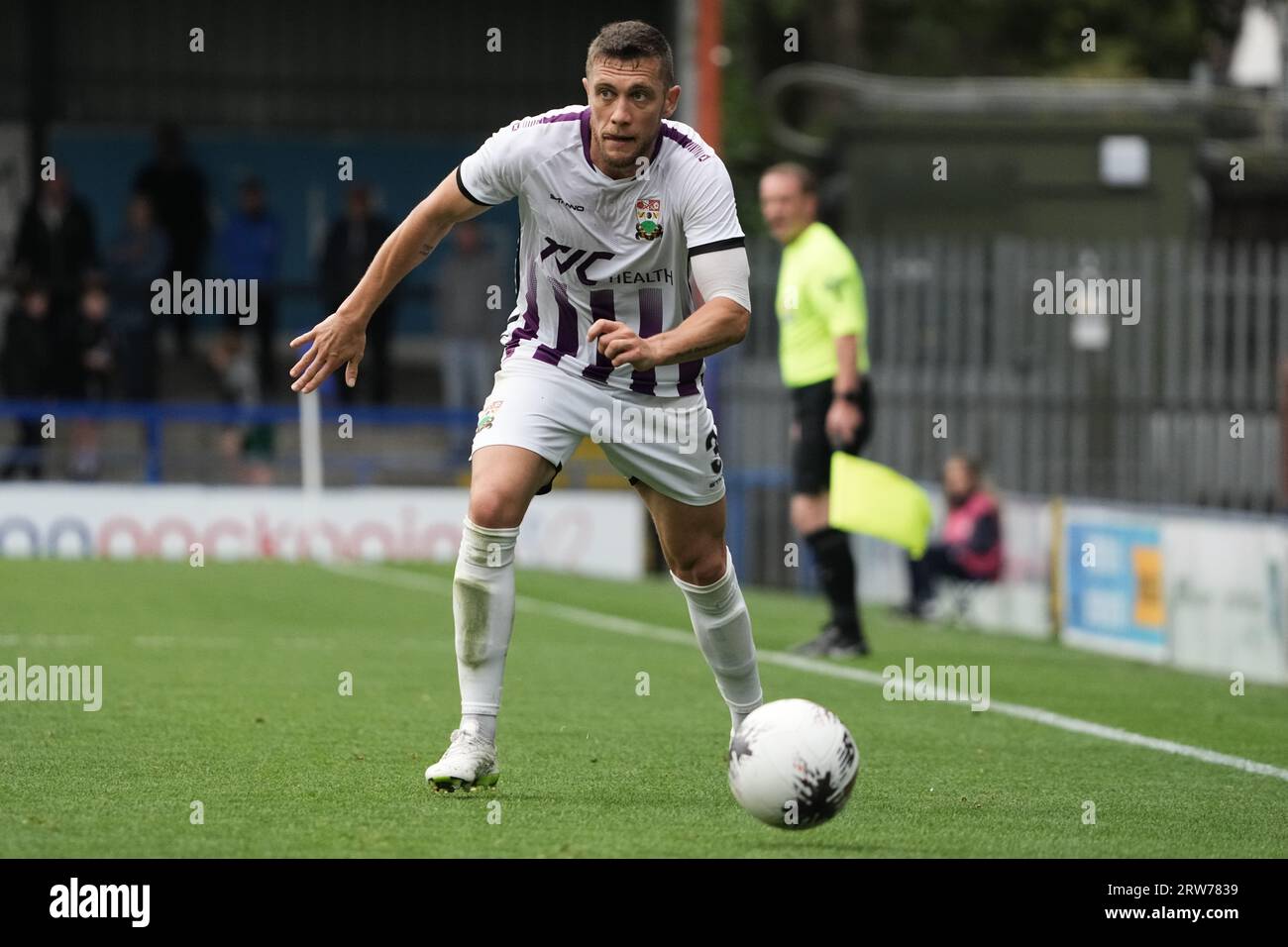 Rochdale v Barnet 16 September 2023 at the Crown Oil Arena. Vanarama ...