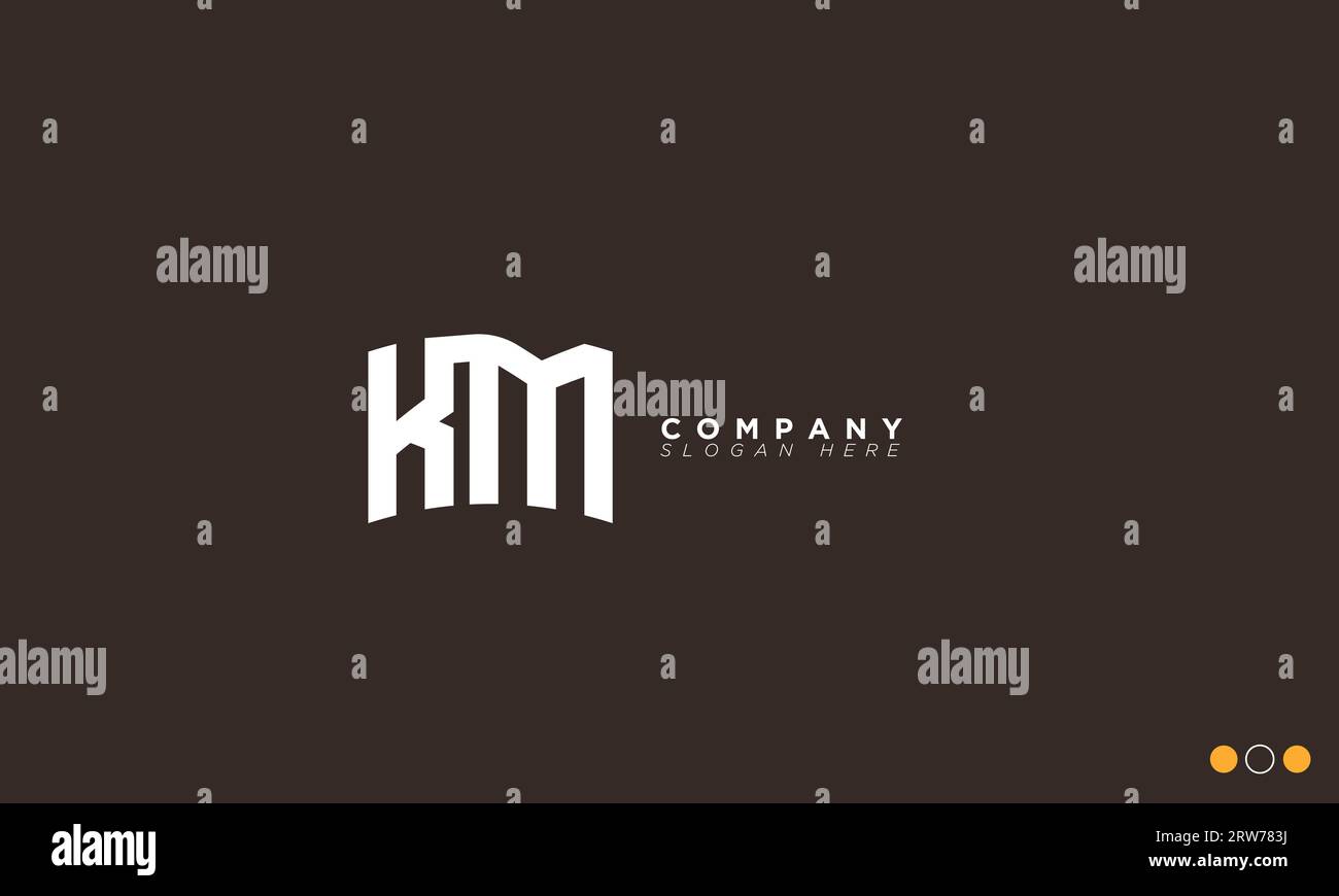 KM Alphabet letters Initials Monogram logo Stock Vector Image & Art - Alamy