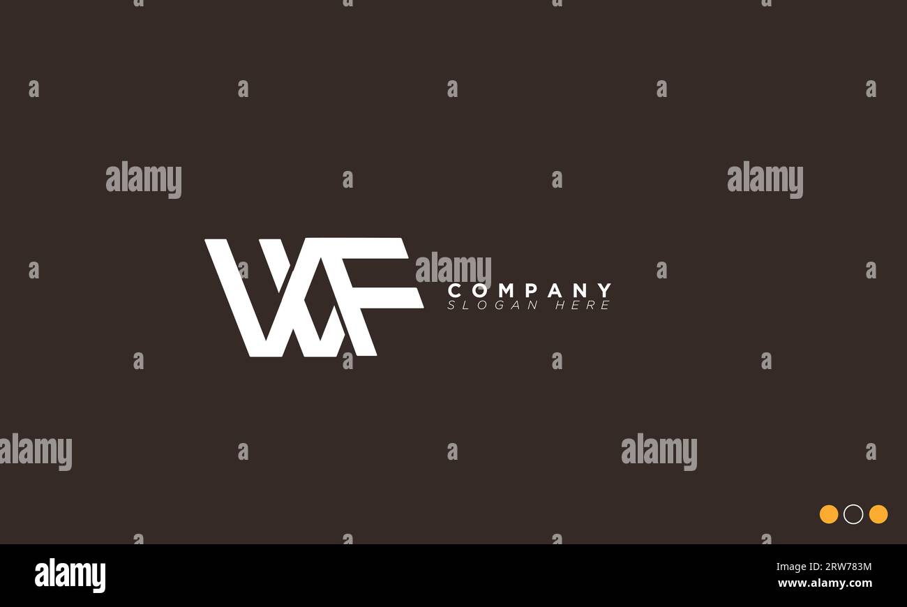 Alphabet wf icon hi-res stock photography and images - Alamy