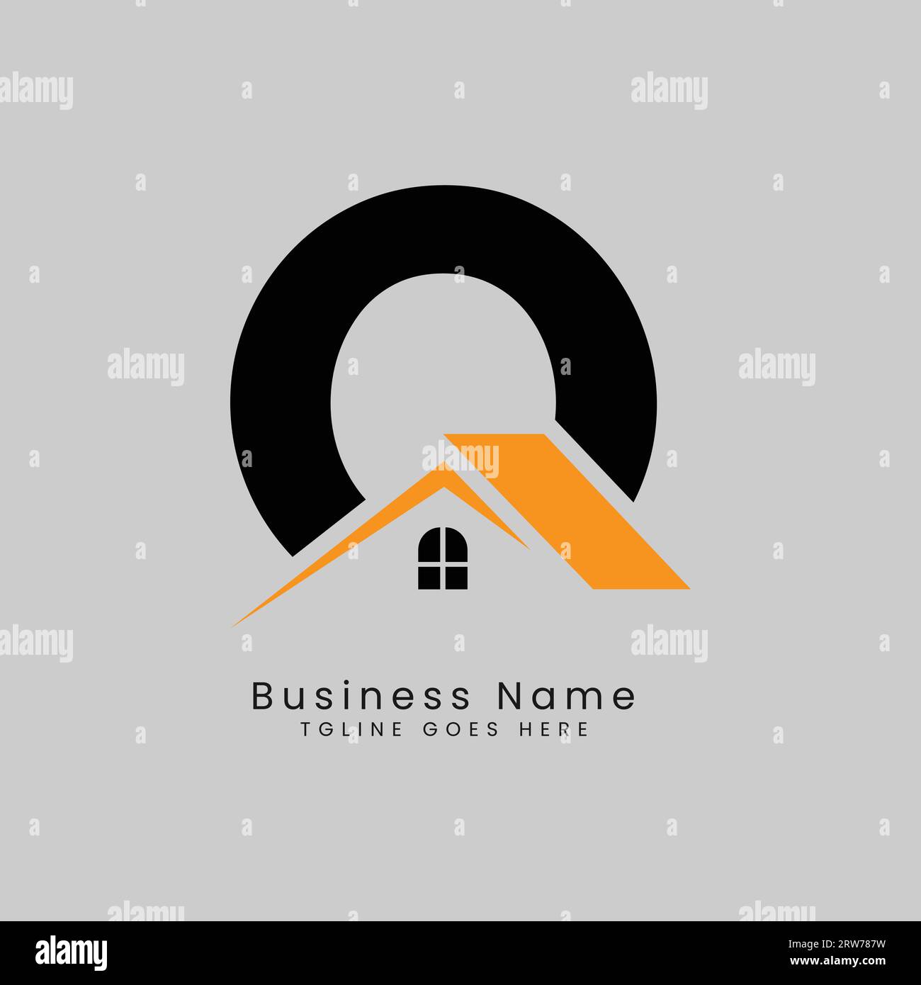 Q Letter Real Estate Logo, Vector illustration Template Concept Design ...