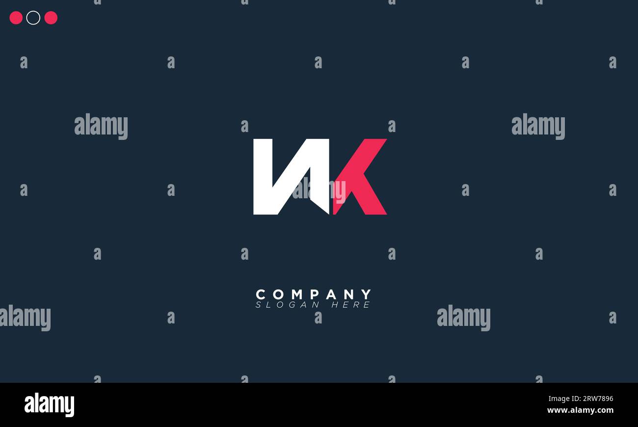 WK Alphabet letters Initials Monogram logo Stock Vector Image & Art - Alamy