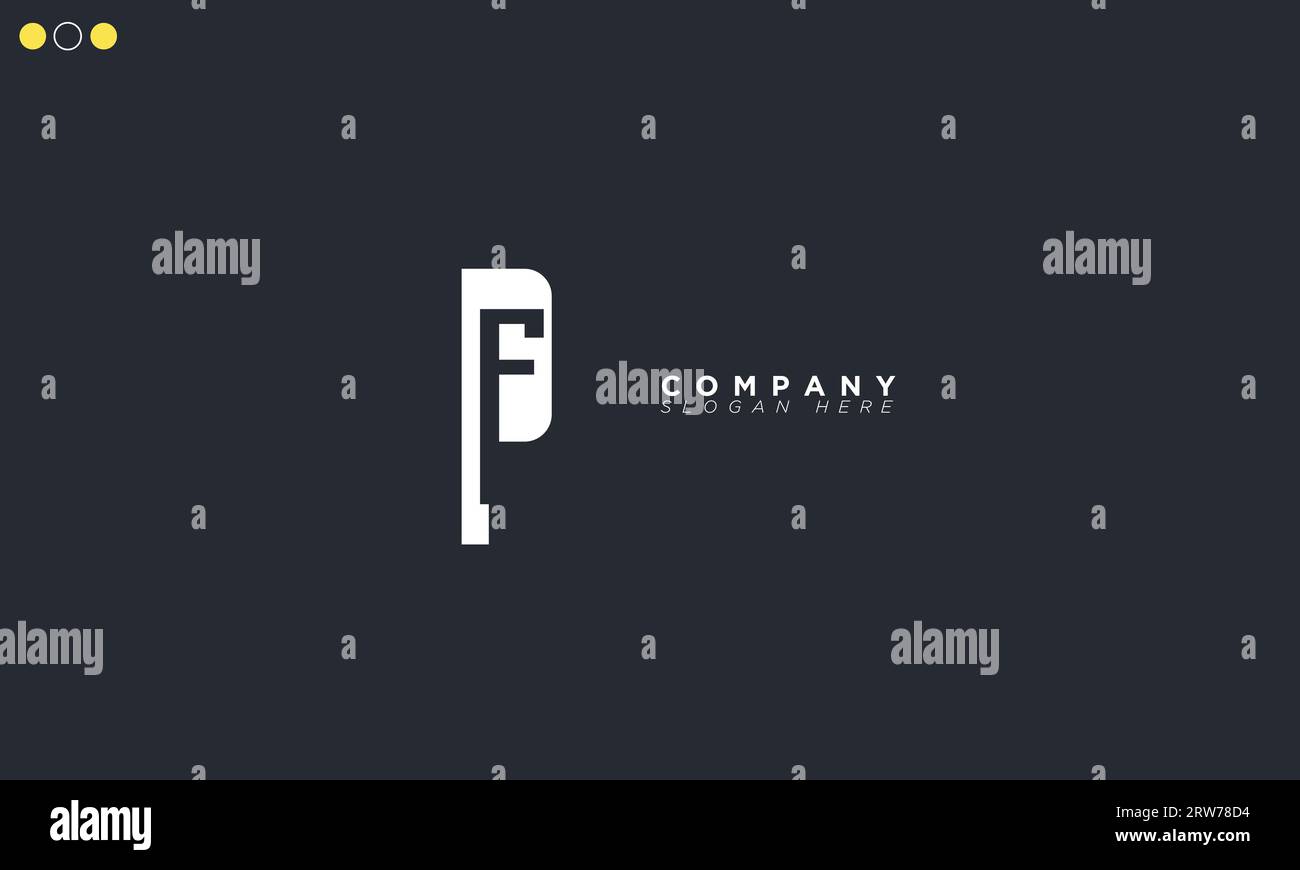 PF Alphabet letters Initials Monogram logo Stock Vector Image & Art - Alamy