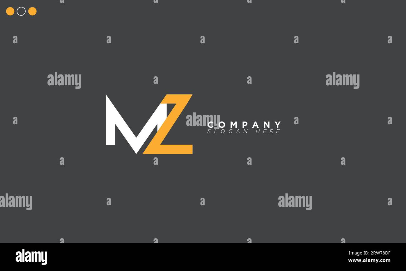 MZ Alphabet letters Initials Monogram logo Stock Vector Image & Art - Alamy