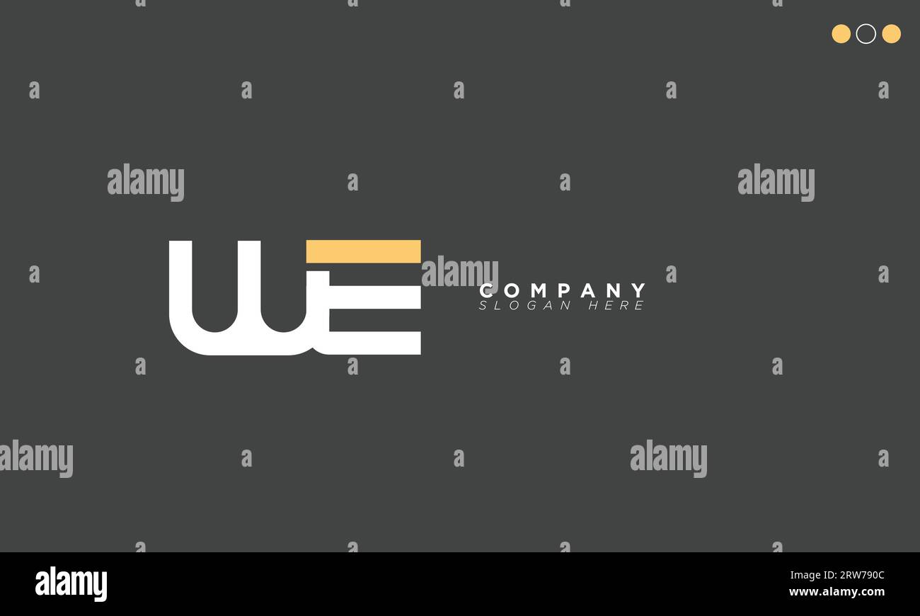 WE Alphabet letters Initials Monogram logo Stock Vector Image & Art - Alamy