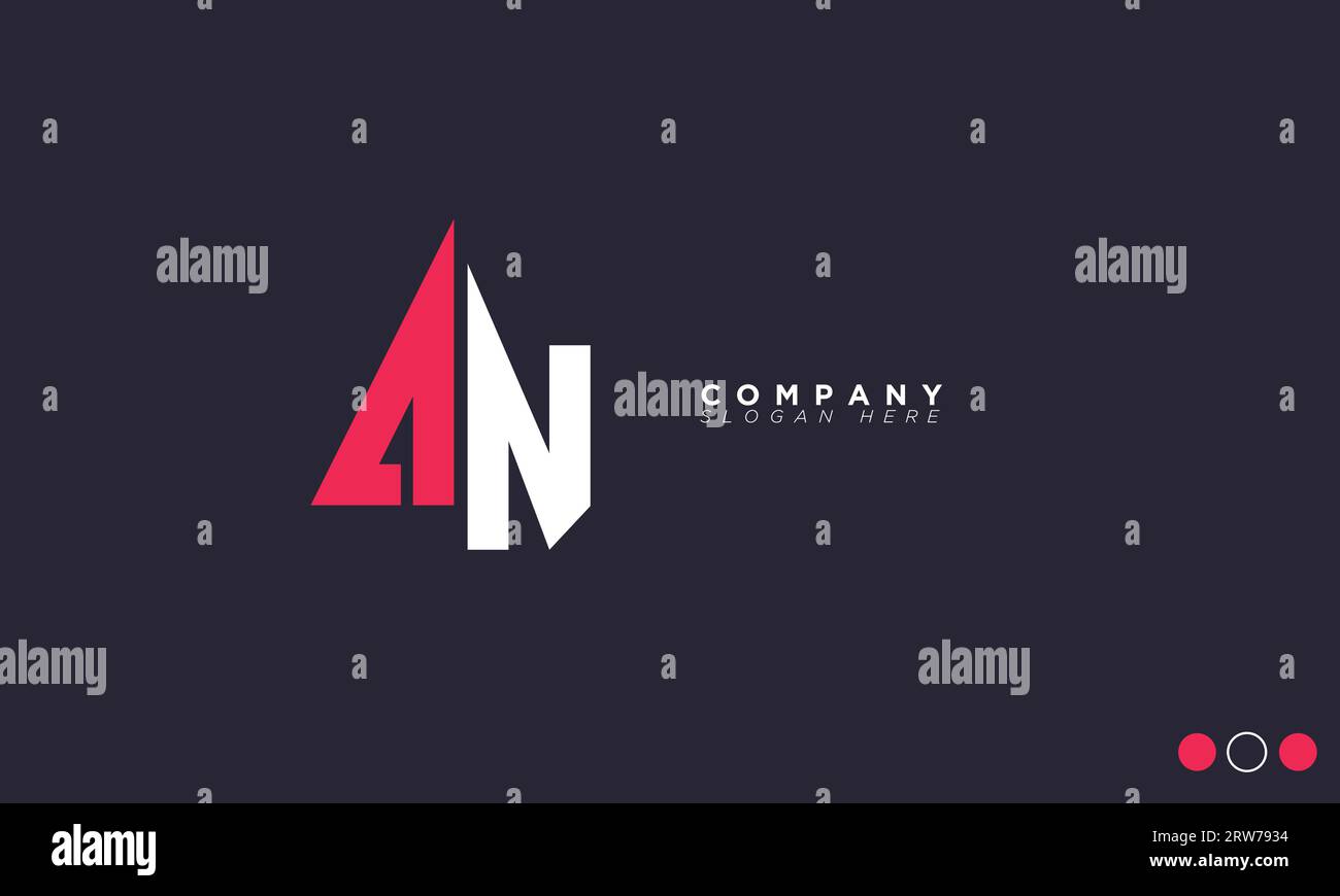AN Alphabet letters Initials Monogram logo Stock Vector Image & Art - Alamy