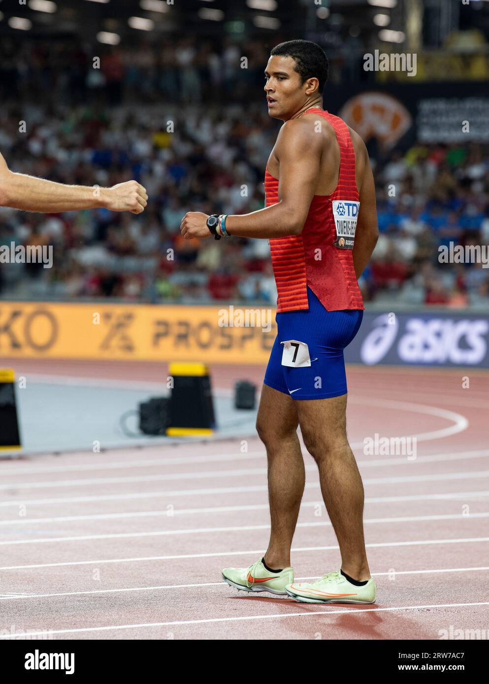 Ayden Owens-Delerme of Puerto Rico competing in the men’s 400m ...