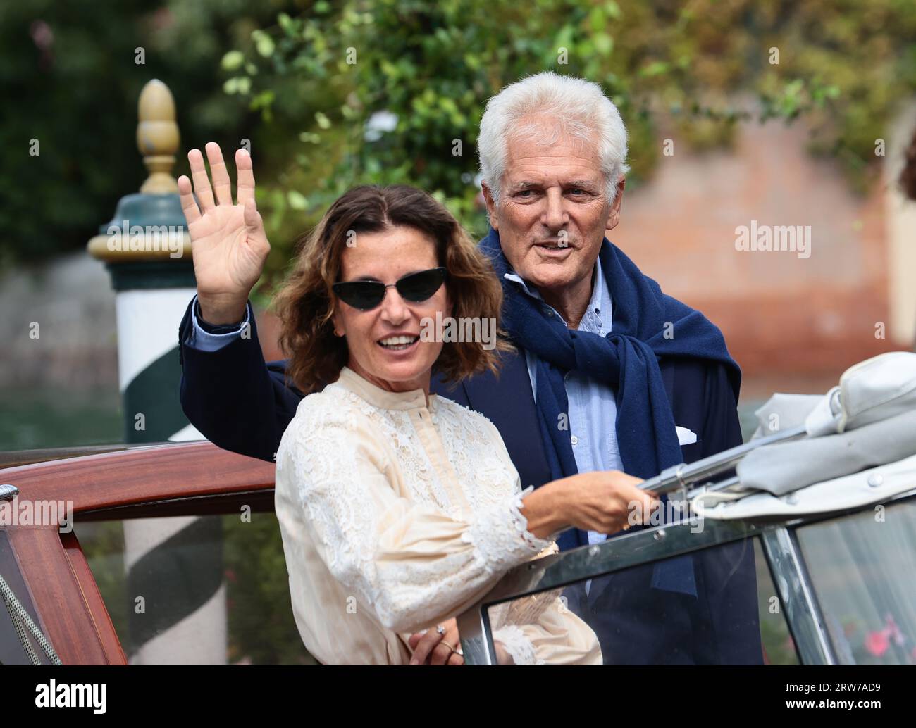 VENICE, ITALY - AUGUST 31: Alain Elkann and Osanna Visconti di Modrone ...