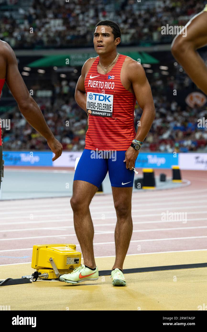 Ayden Owens-Delerme of Puerto Rico competing in the men’s 400m ...