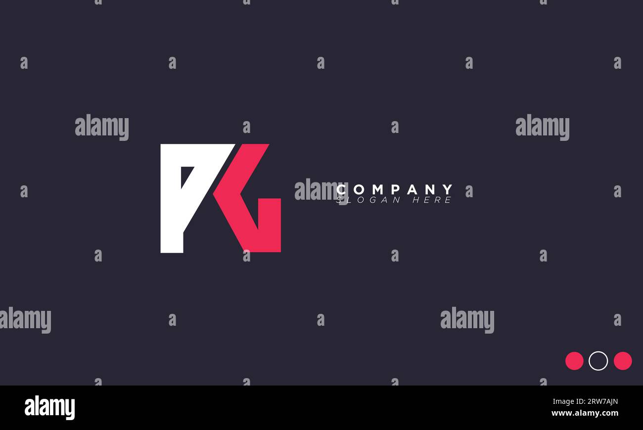 Pg alphabet logo hi-res stock photography and images - Alamy