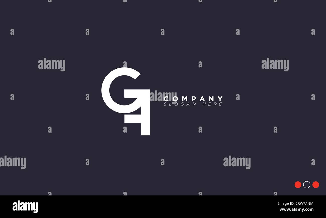 GF Alphabet letters Initials Monogram logo Stock Vector Image & Art - Alamy