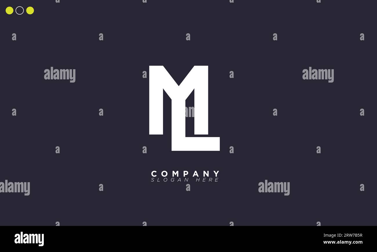 Ml alphabet Stock Vector Images - Alamy