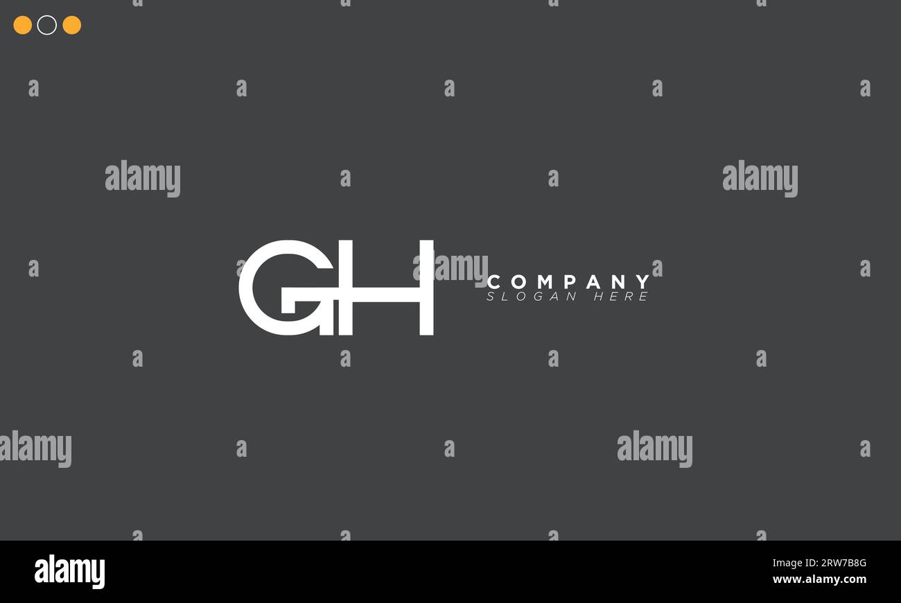 GH Alphabet letters Initials Monogram logo Stock Vector Image & Art - Alamy