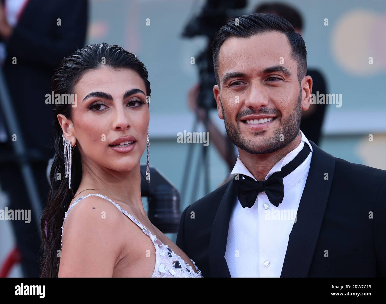 VENICE, ITALY - AUGUST 31: Giulia Salemi and Pierpaolo Petrelli attends ...