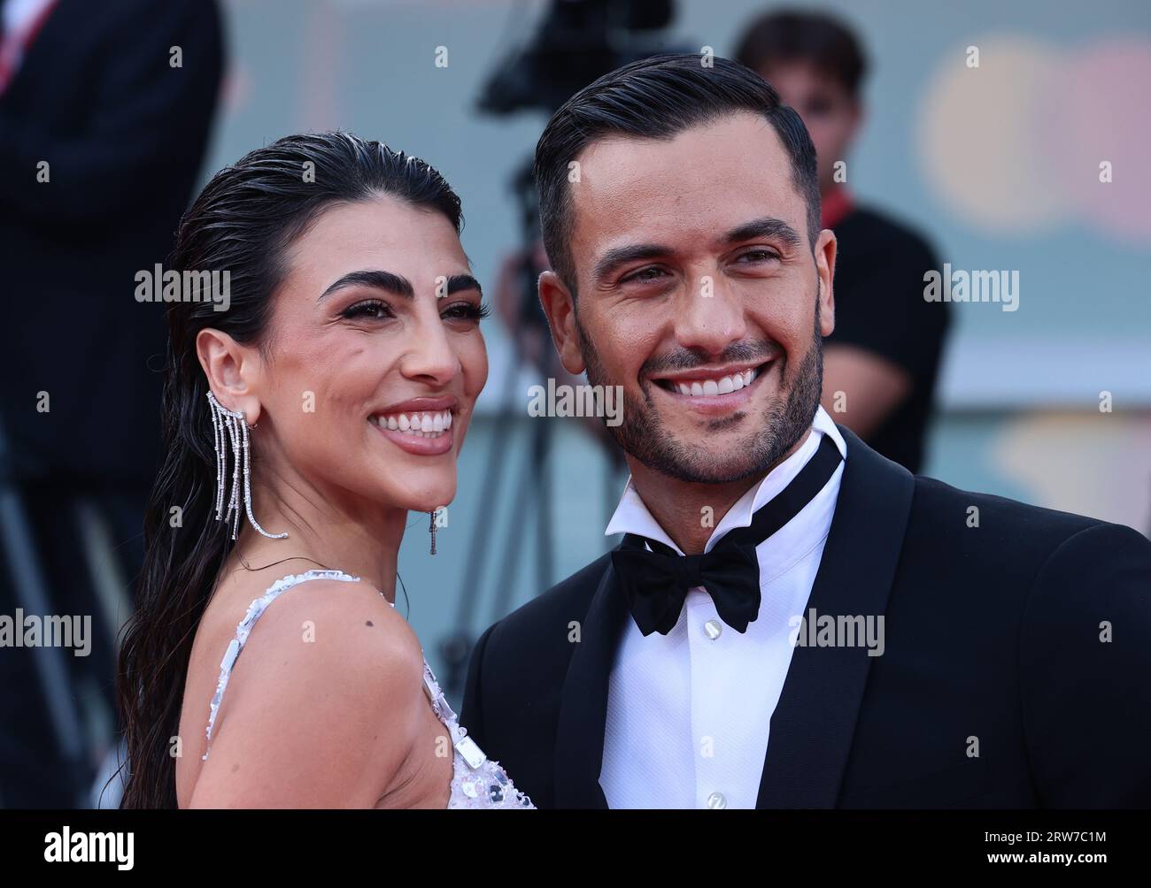 VENICE, ITALY - AUGUST 31: Giulia Salemi and Pierpaolo Petrelli attends ...