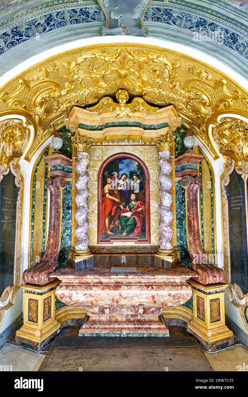 Orvieto Umbria Italy. The chapel of the Madonna di San Brizio frescoed ...