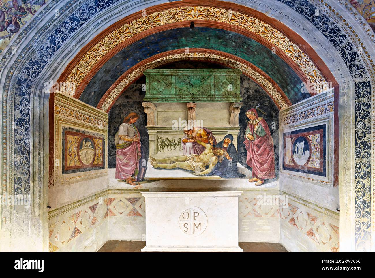 Orvieto Umbria Italy. The chapel of the Madonna di San Brizio frescoed ...