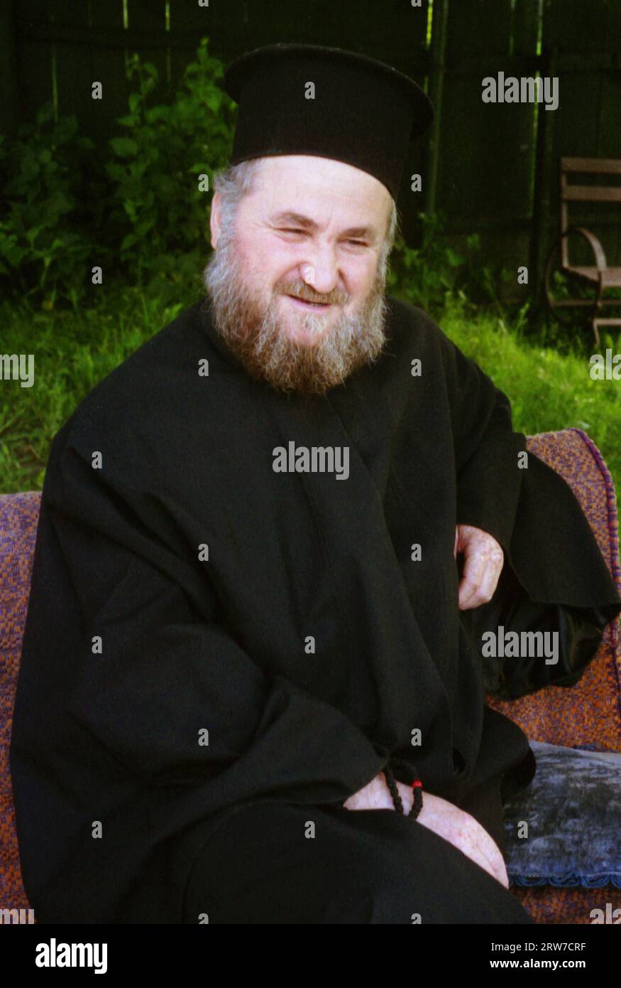 Father Ieronim Stanciu at Cernica Monastery, Romania, 1999 Stock Photo ...