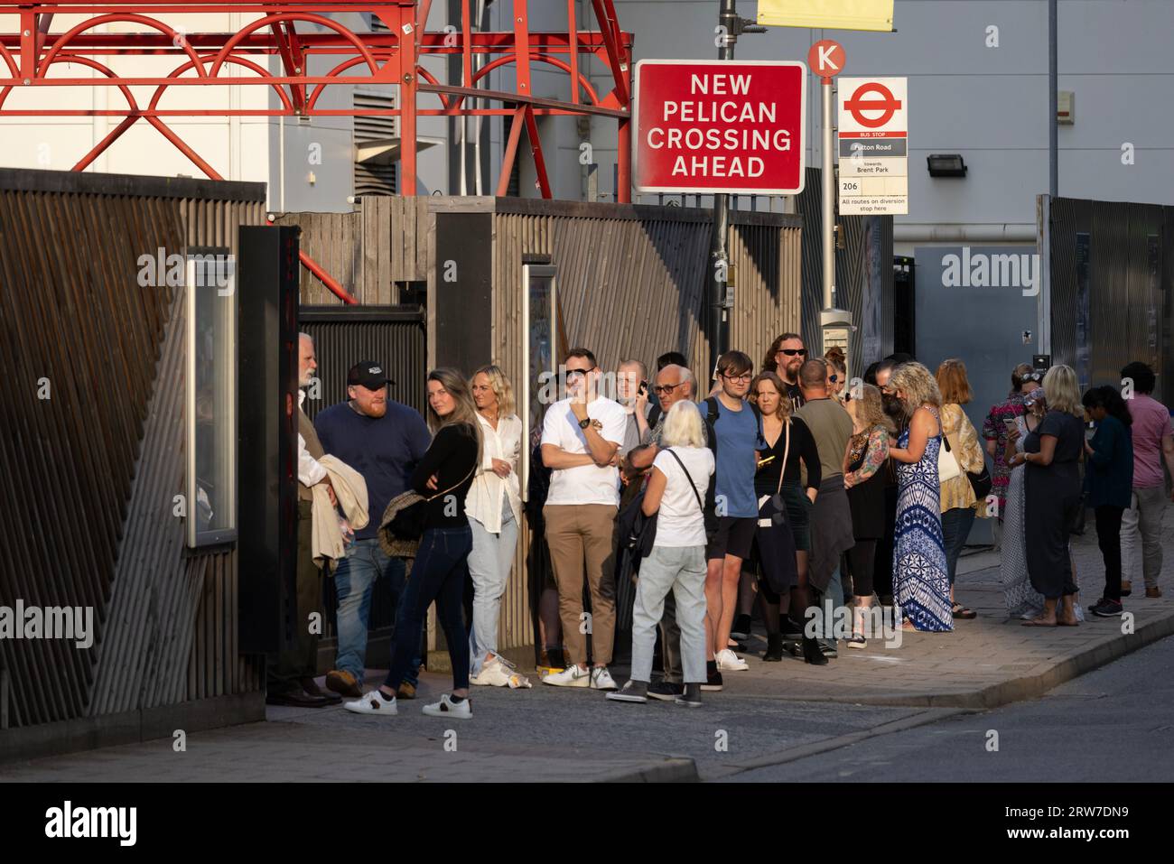 Russell Brand fans outside the Troubadour Theatre in Wembley Park, West ...