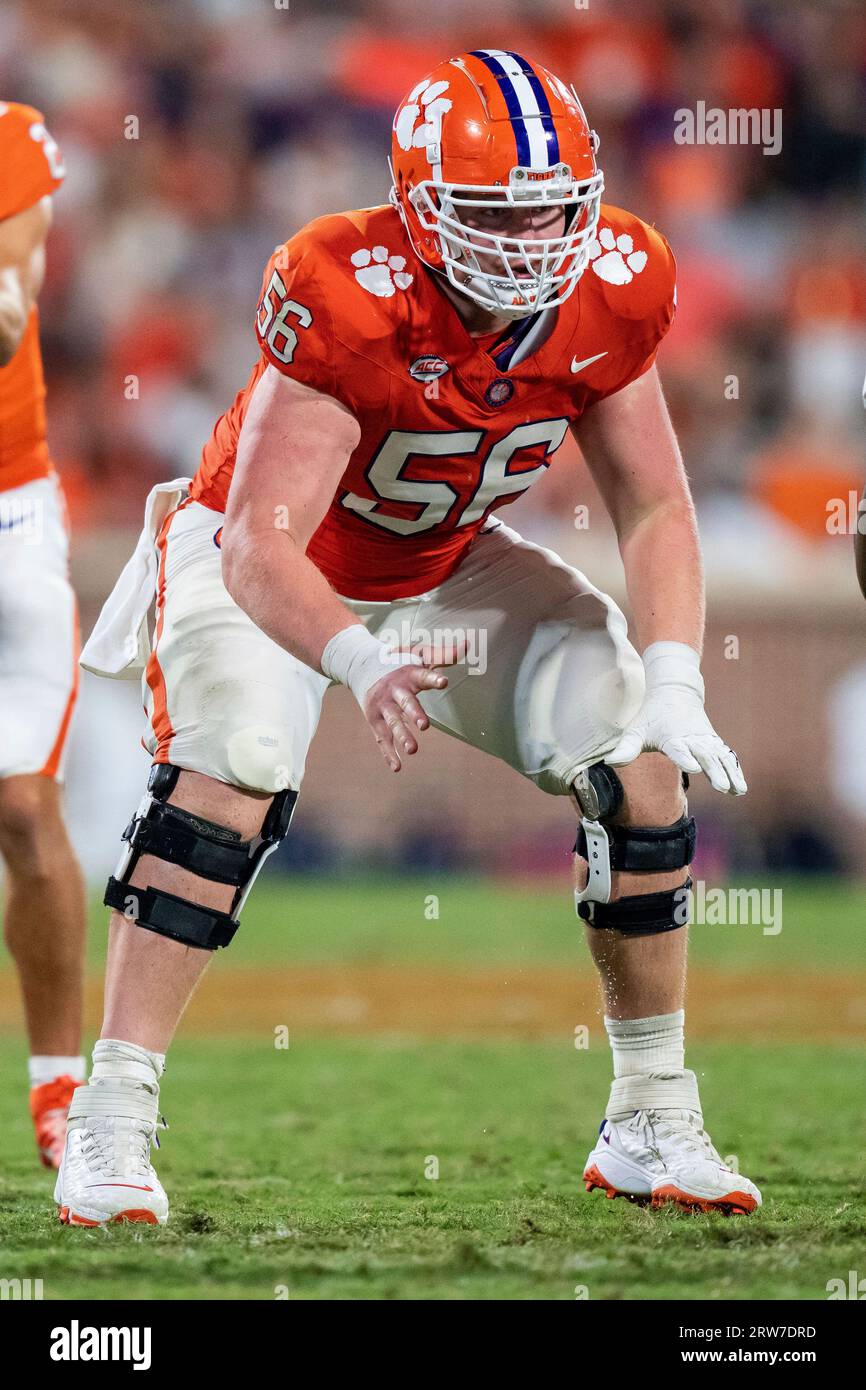 Clemson offensive lineman Will Putnam (56) plays against Florida ...