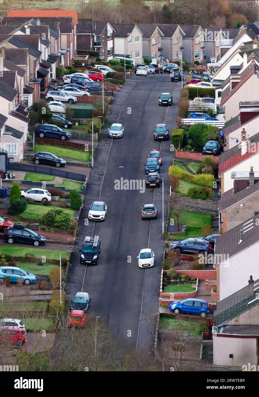 Aerial luxury row houses in hi-res stock photography and images - Alamy