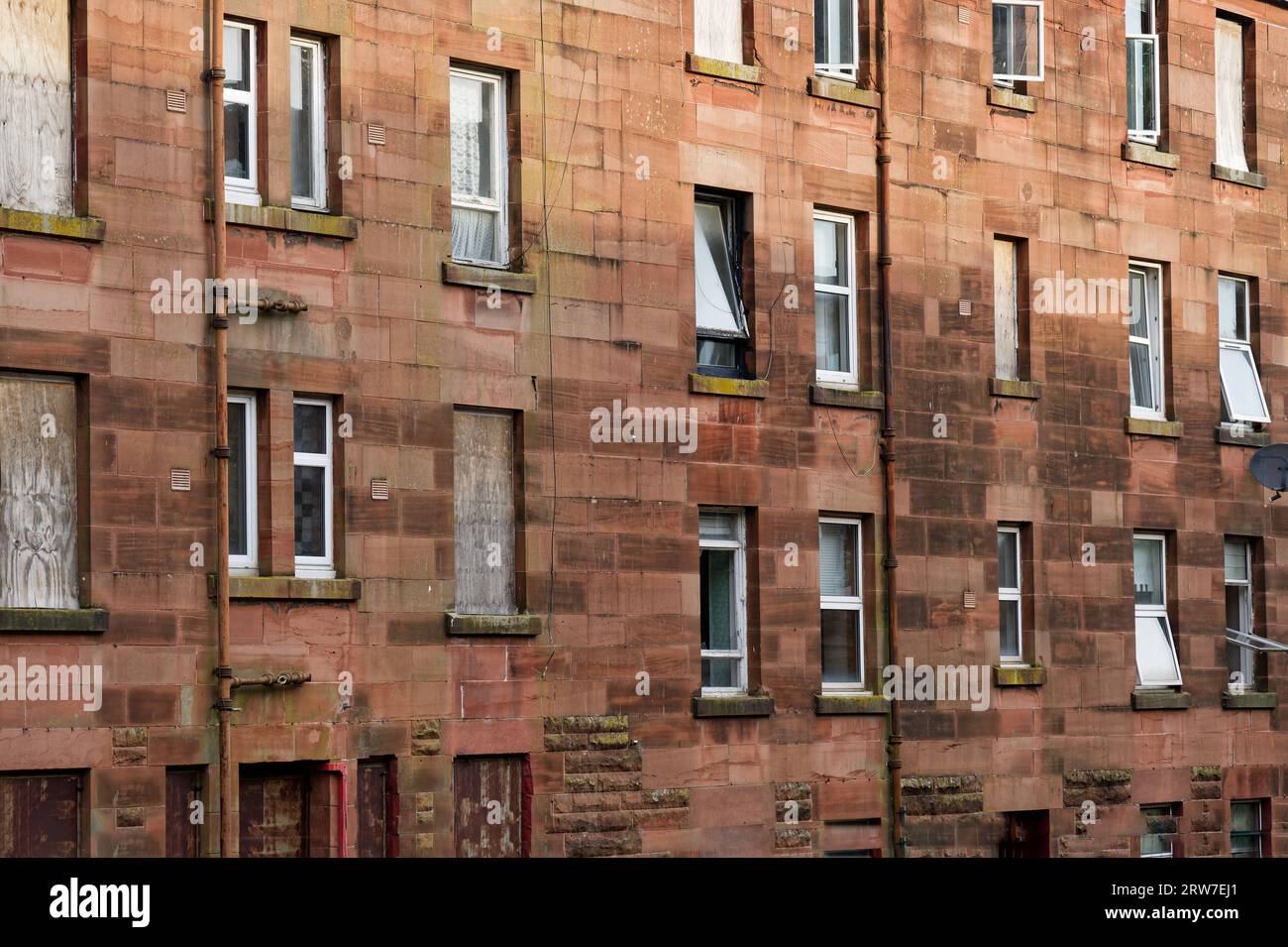 High rise council flats in poor housing estate Stock Photo - Alamy