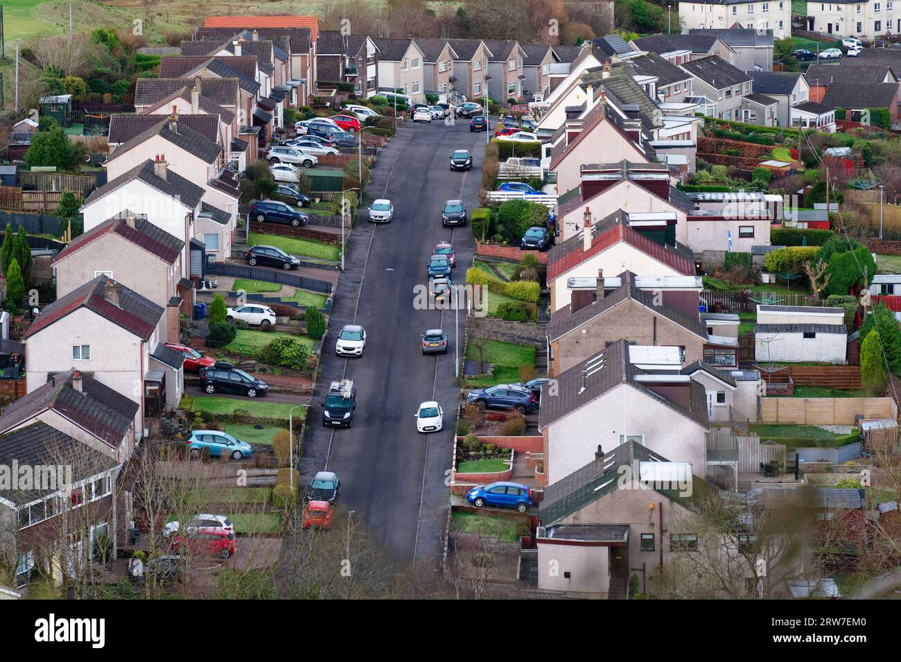 Aerial luxury row houses in hi-res stock photography and images - Alamy