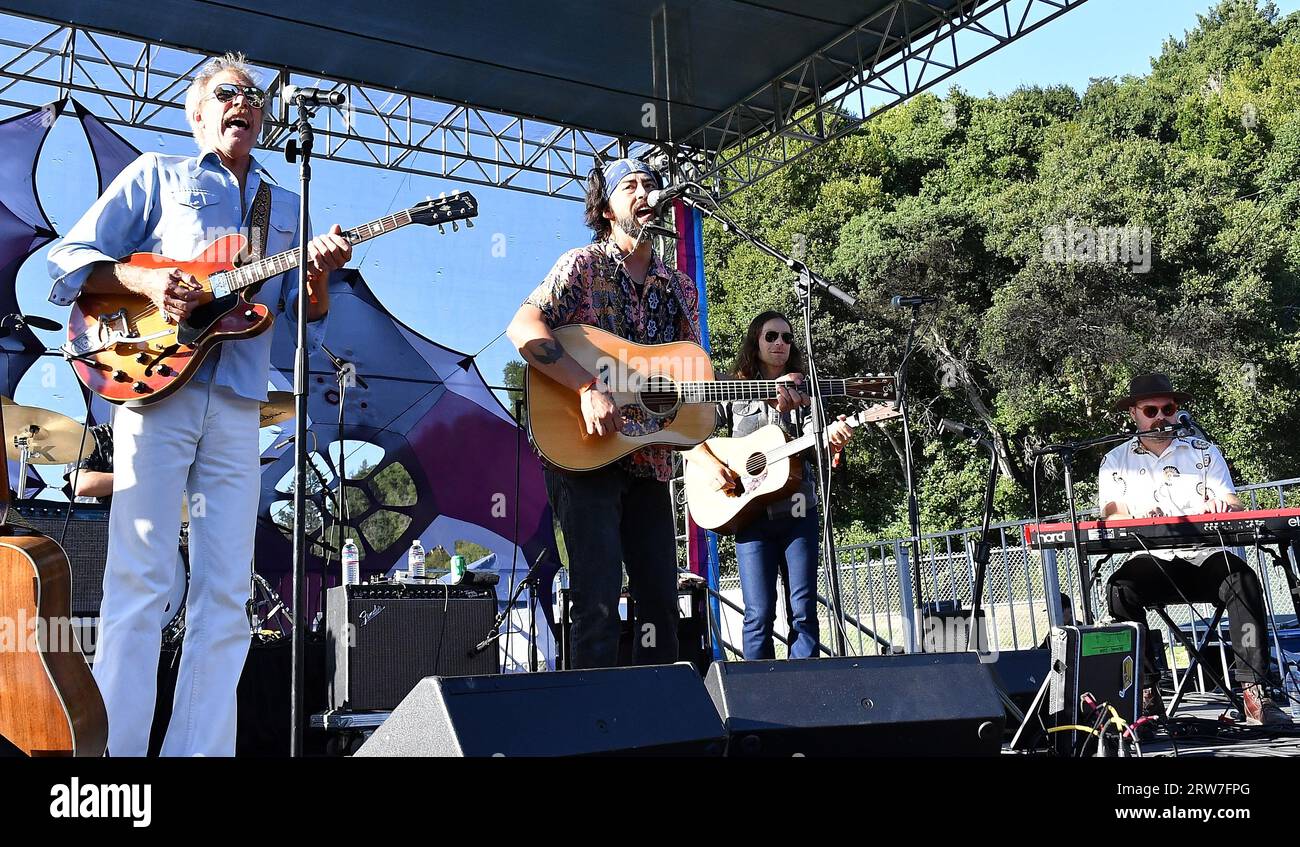 Felton, USA. 16th Sep, 2023. Tim Bluhm and Jackie Greene perform during ...