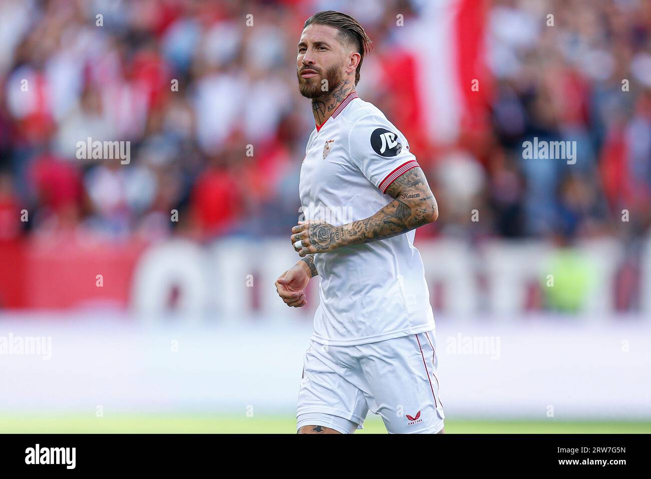 Sergio Ramos of Sevilla FC during the La Liga match between Sevilla FC ...