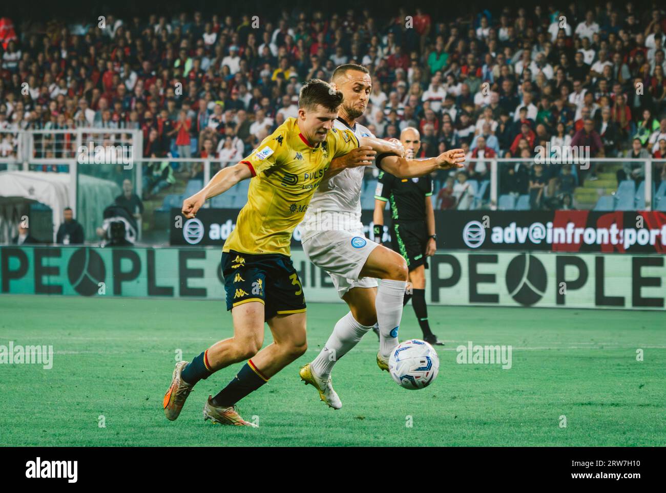 Genoa, Italy. 16th Sep, 2023. Morten Frendrup (Genoa) and Stanislav ...