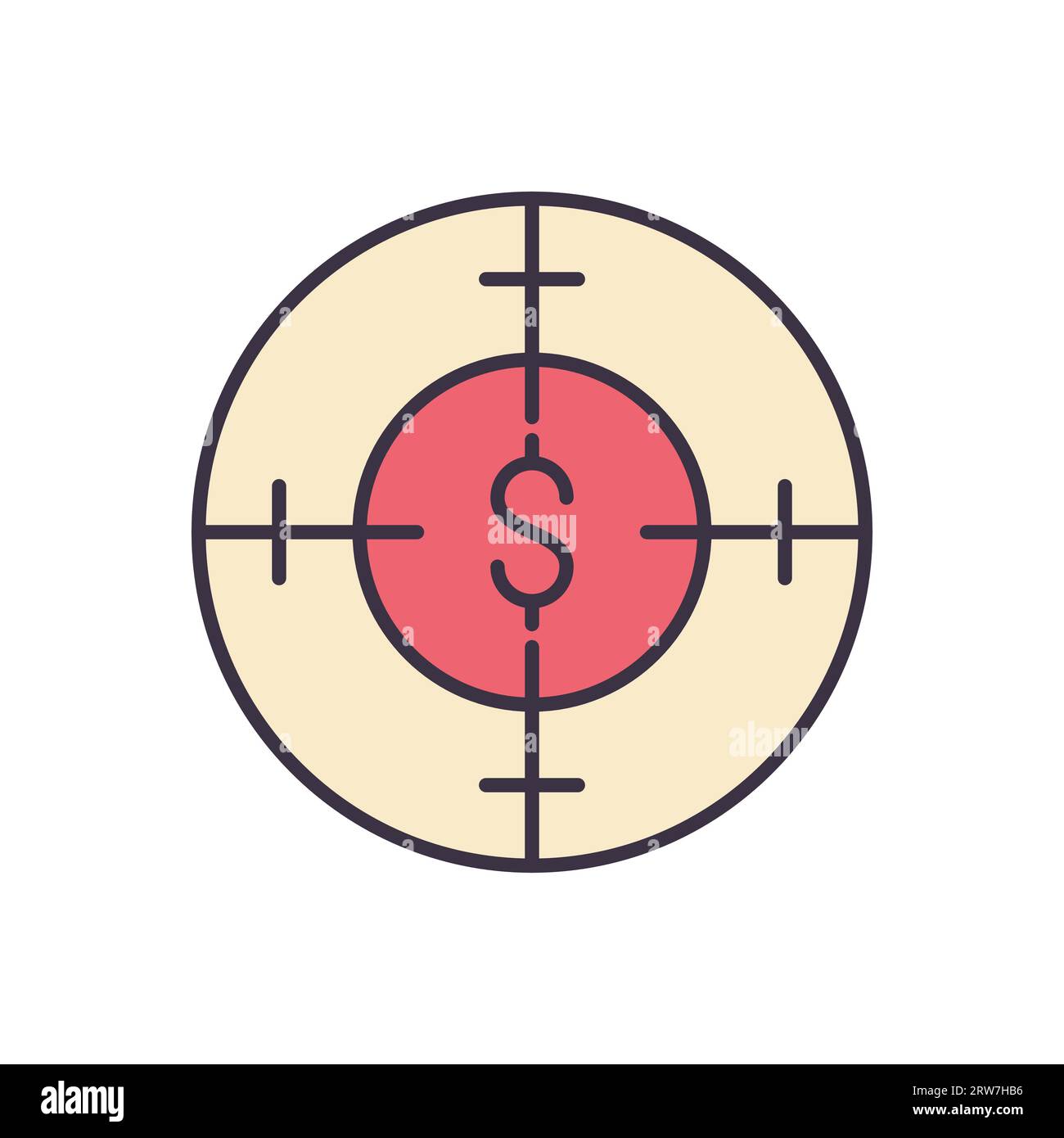 Funds Hunting related vector icon. Isolated on white background. Vector ...