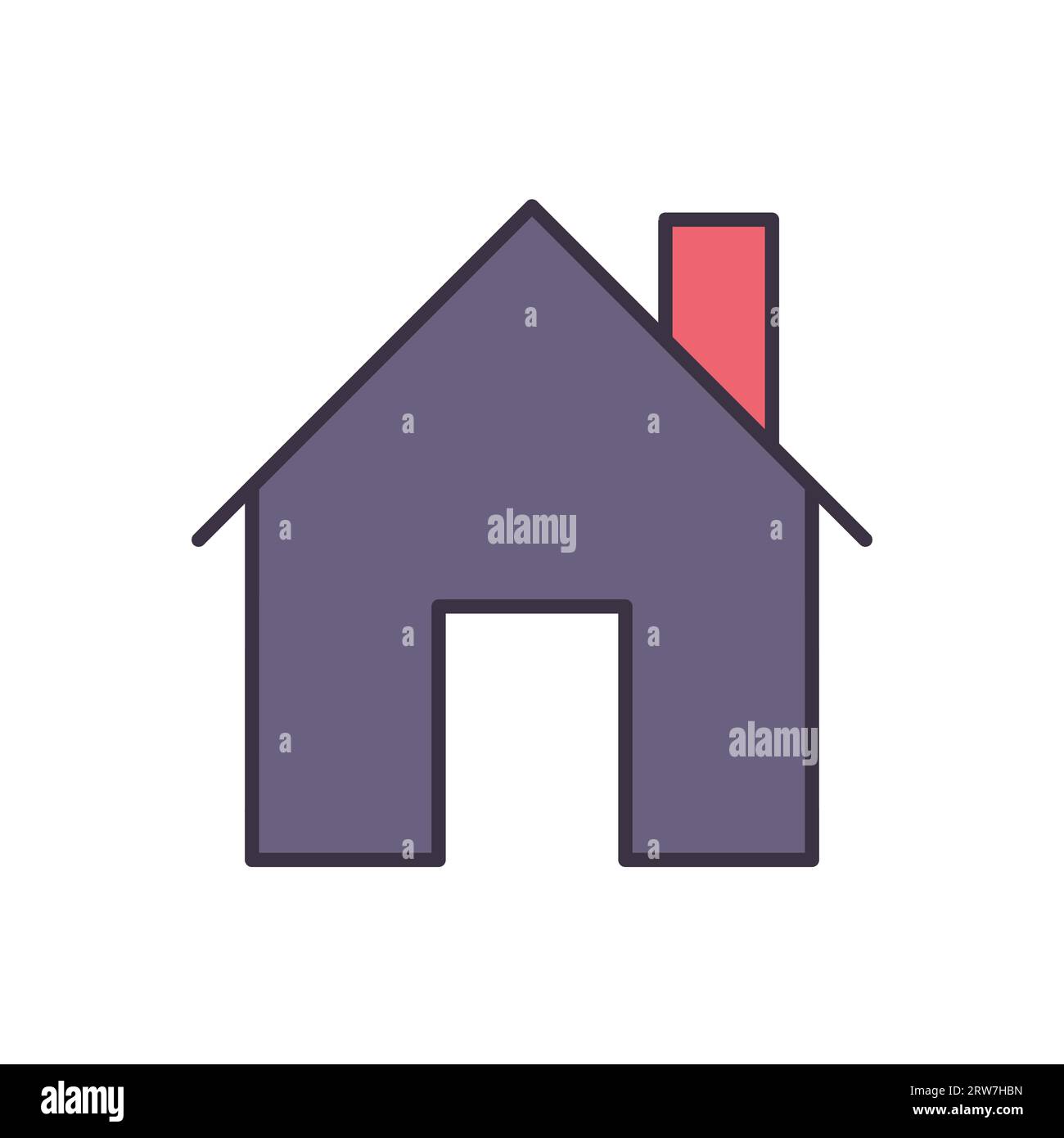 Home related vector icon. Isolated on white background. Vector ...